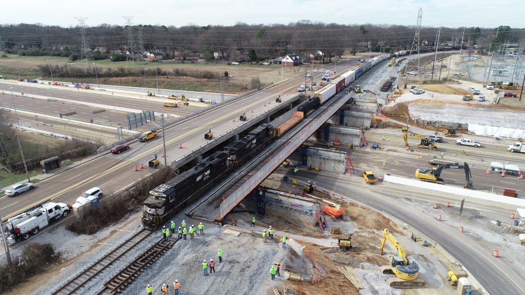 MemFix 4 success: ABC + bridge slide technology - Kiewit Newsroom