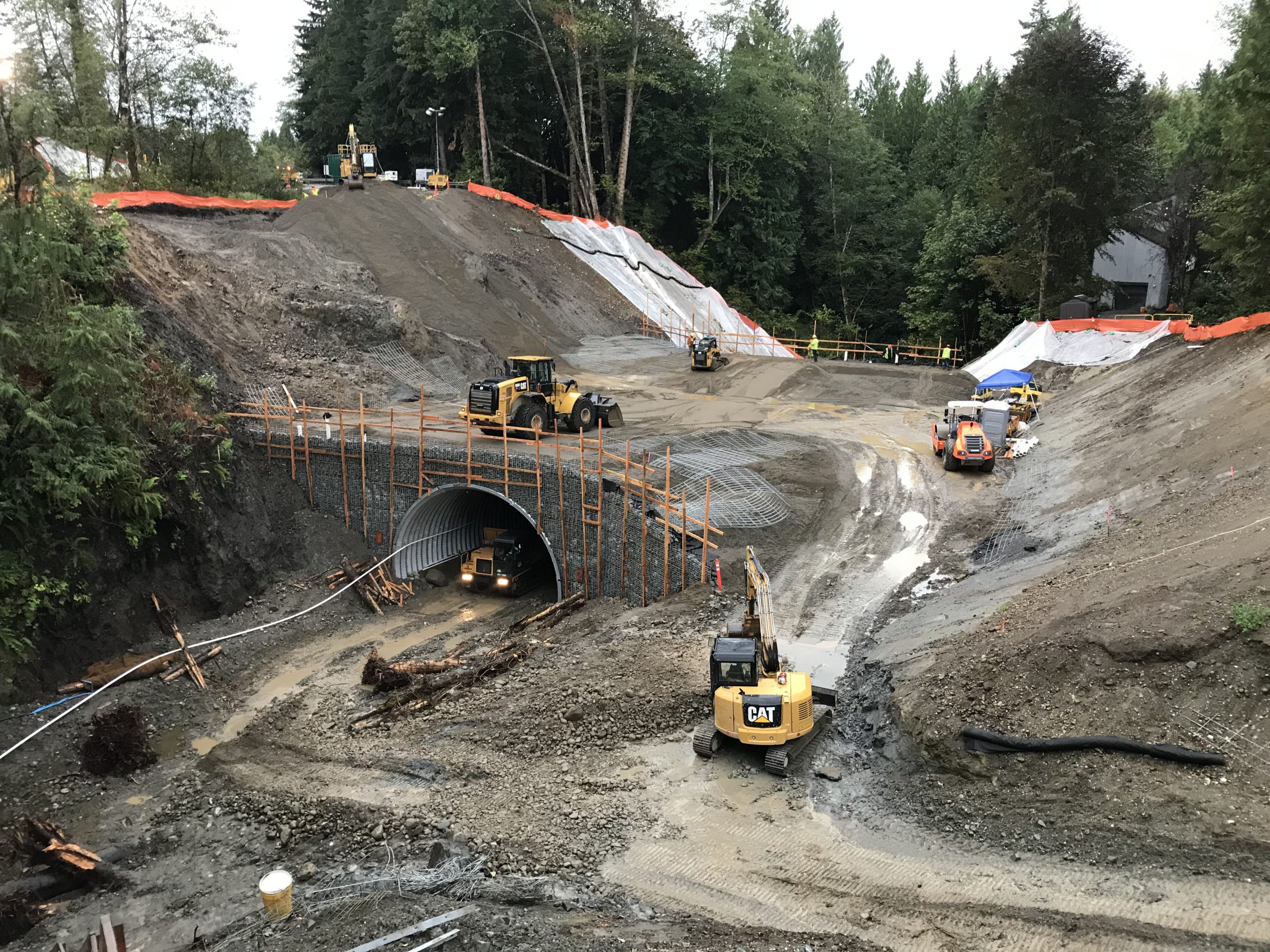 Trafton Creek Fish Passage: New culvert and streambed provide a fish ...